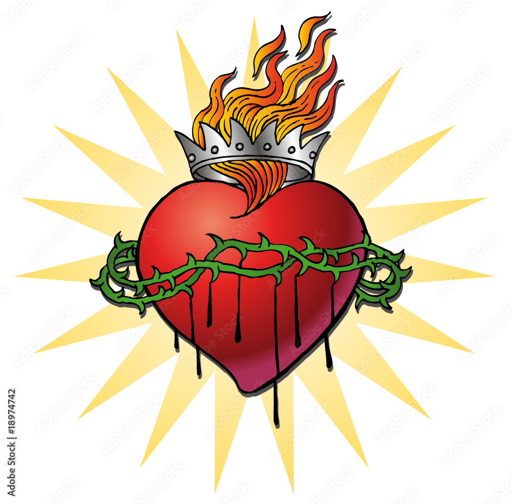 Vettoriale Stock sacro cuore | Adobe Stock