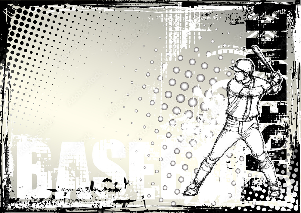 baseball grunge background Stock Vector | Adobe Stock