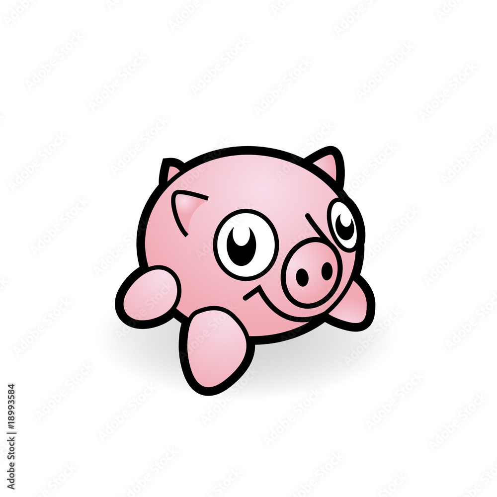 Schwein Icon Stock-Vektorgrafik | Adobe Stock