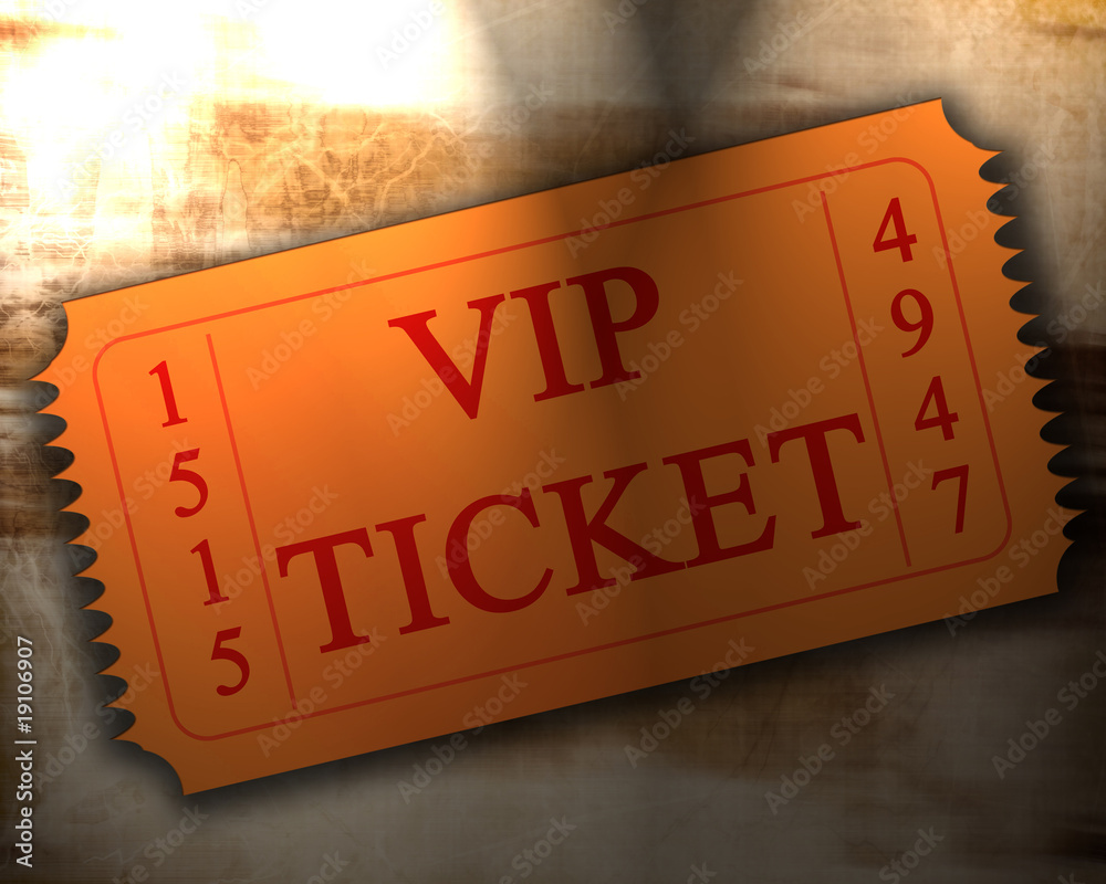 VIP ticket Stock Illustration | Adobe Stock