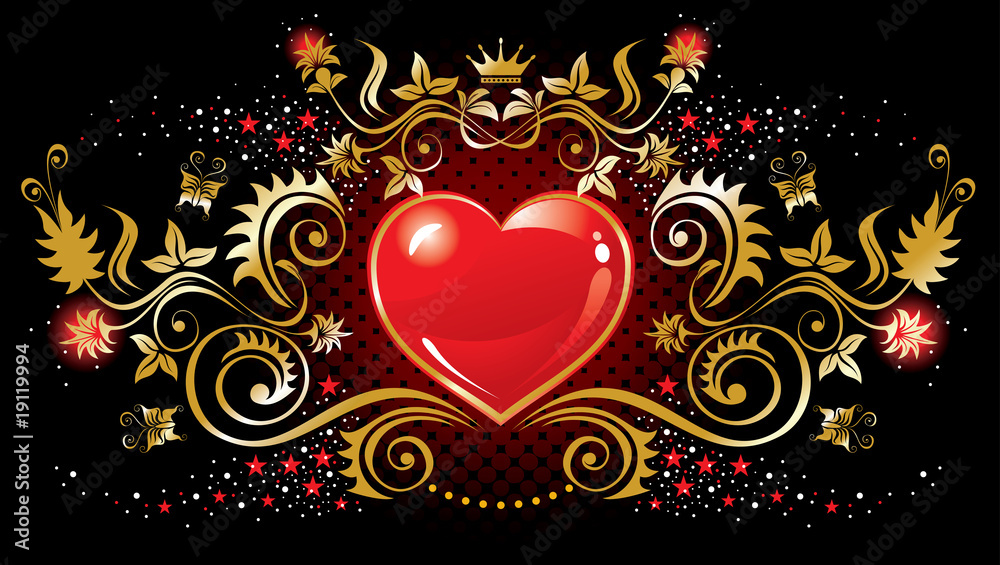 Heart symbol Stock Vector | Adobe Stock