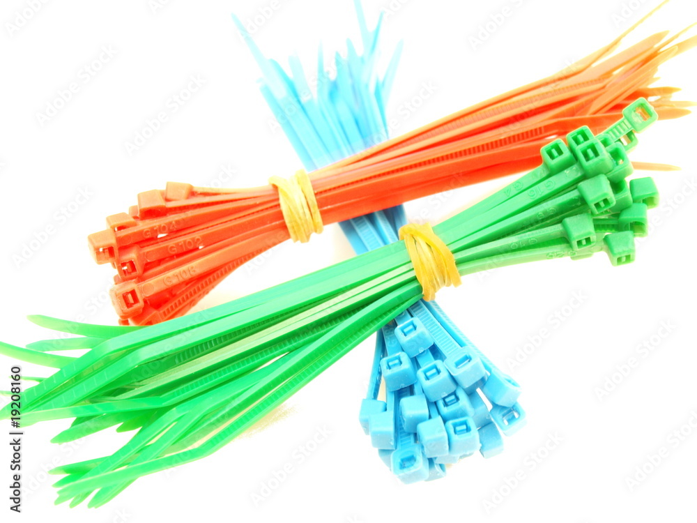 Plastic Strips - many colours Stock Photo | Adobe Stock