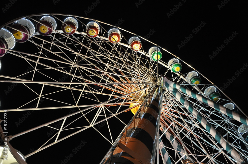 Big big wheel by night Stock Photo | Adobe Stock