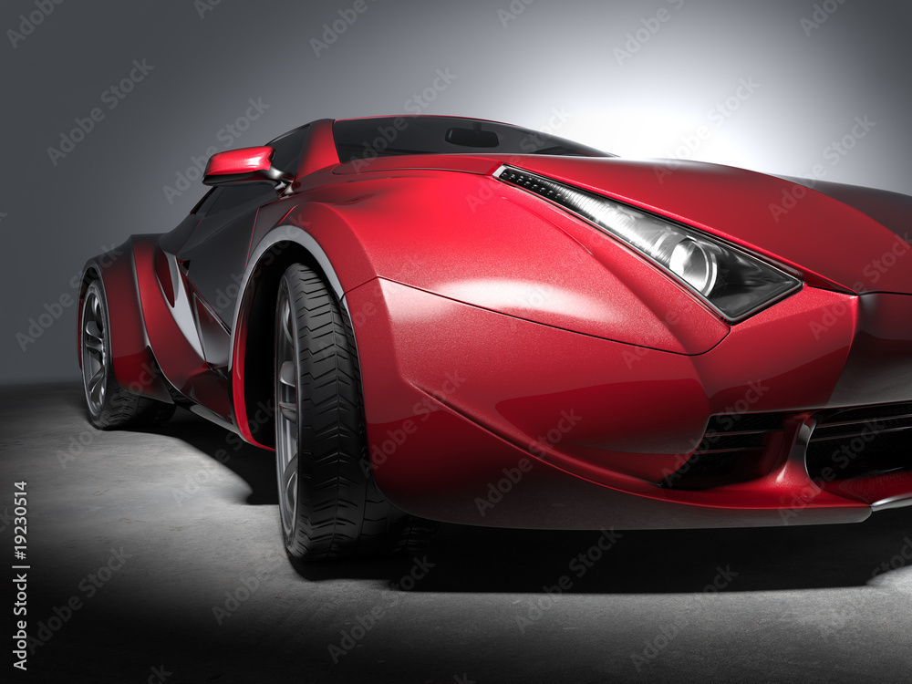 Sports car Stock Illustration | Adobe Stock