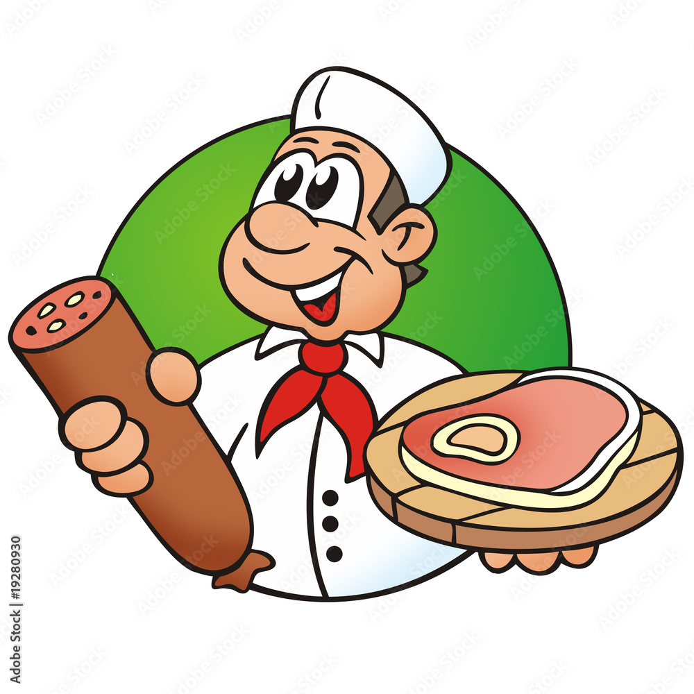 Metzger Stock-Illustration | Adobe Stock