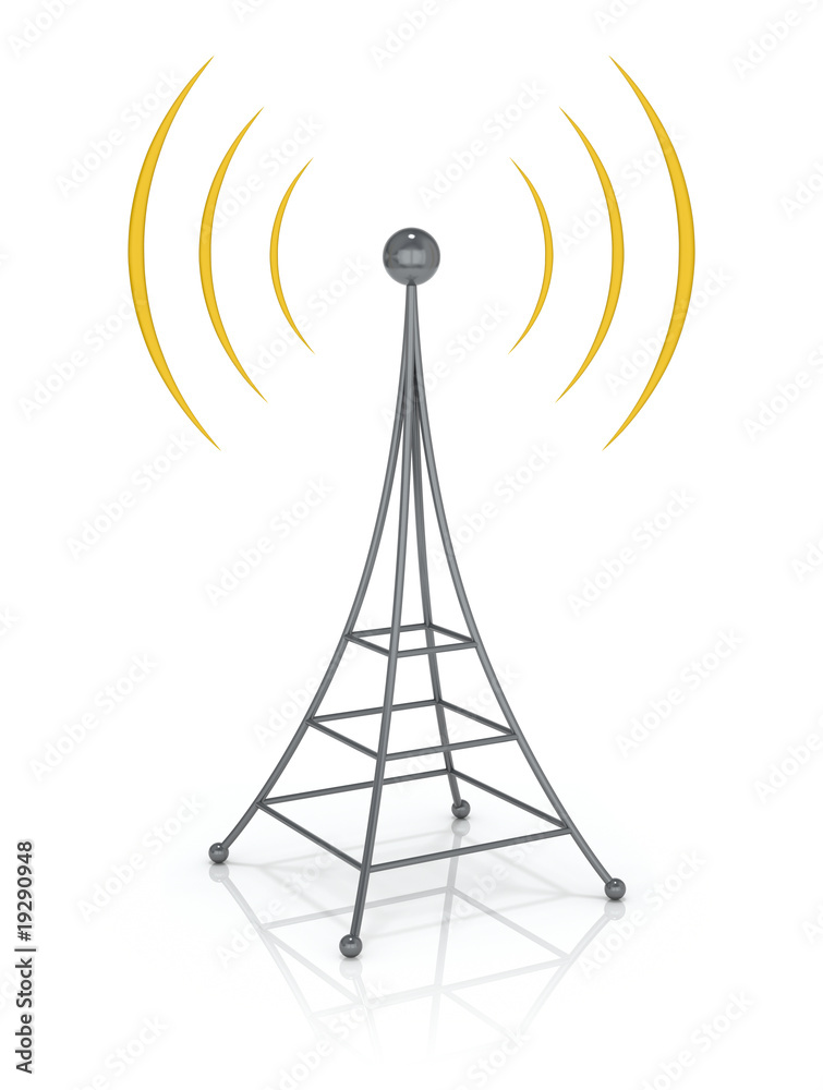 Communications Tower Stock Illustration | Adobe Stock