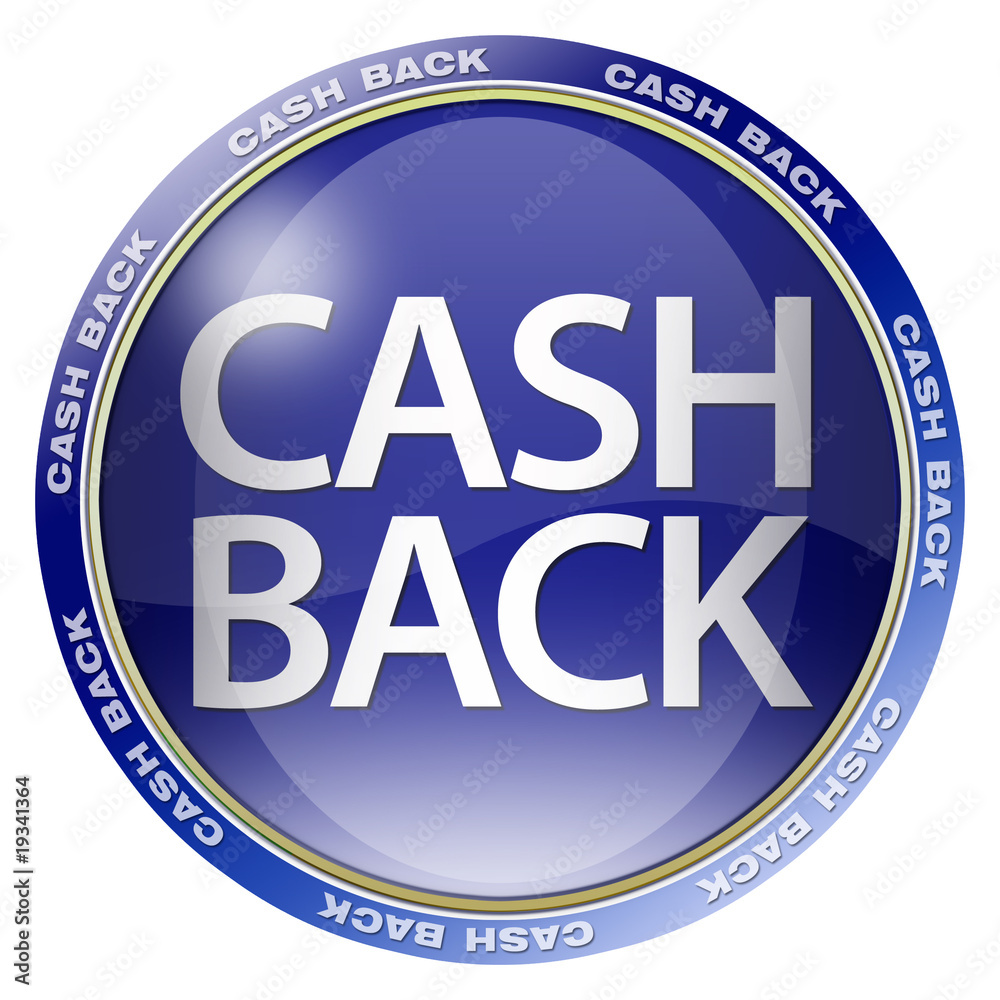 cash back button label logo Stock Illustration | Adobe Stock