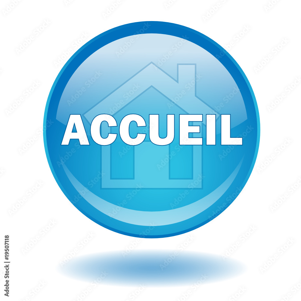 Vecteur Stock Bouton Web ACCUEIL (Page Site Internet Entrée Bienvenue ...