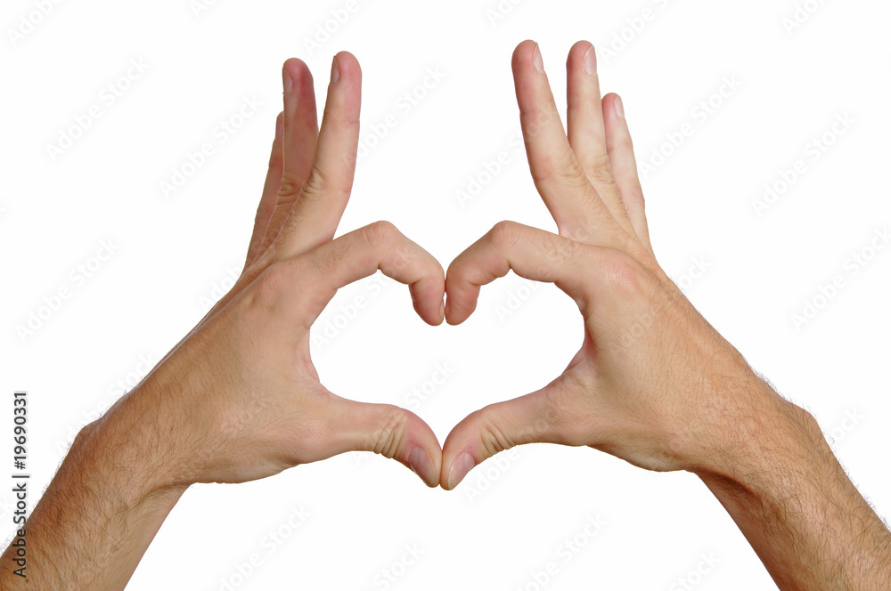 Hände bilden ein Herz Stock-Foto | Adobe Stock