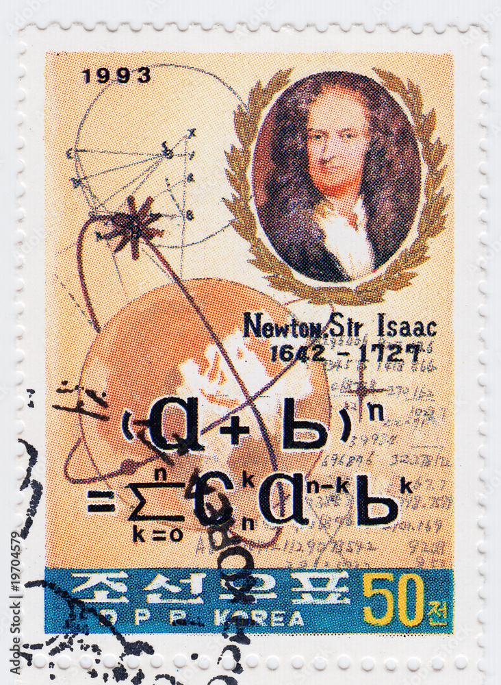 Sir Isaac Newton - great English physicist Stock Photo | Adobe Stock