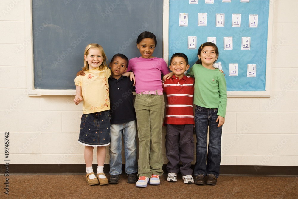 Students Standing in Classroom. Stock Photo | Adobe Stock
