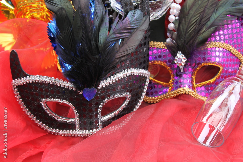 Faschingsmasken Stock-Foto | Adobe Stock