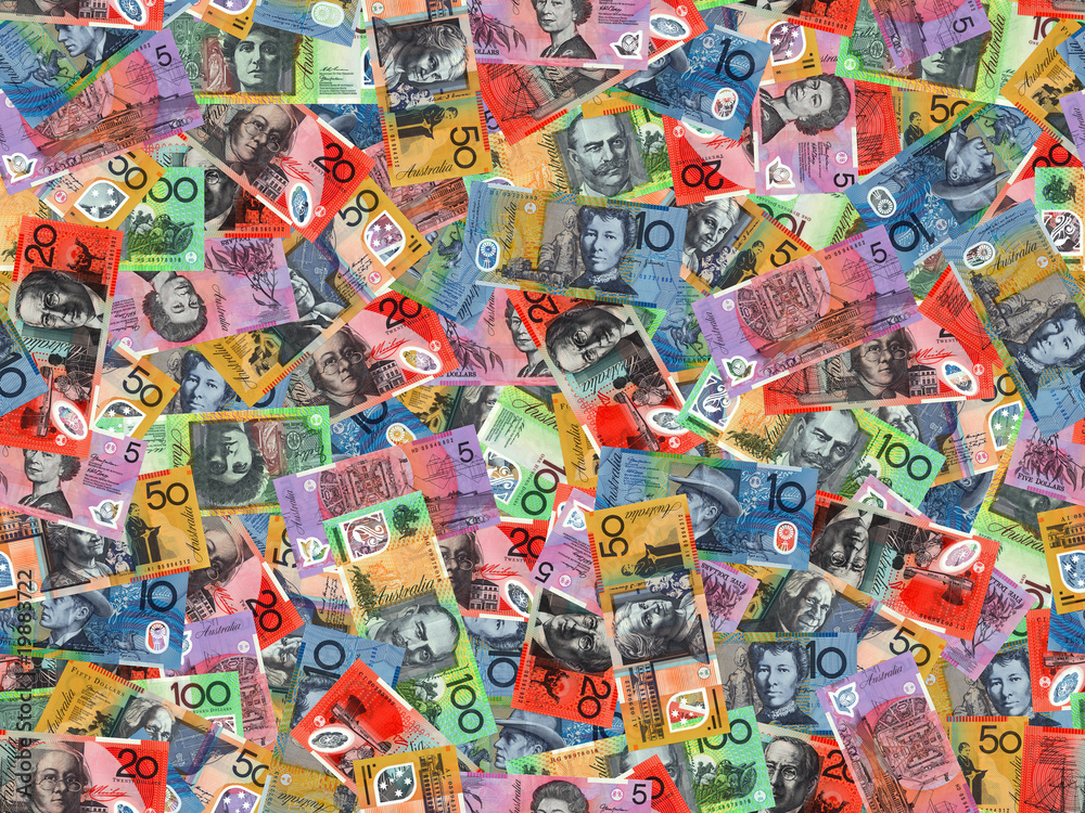 Australian Money Background (Seamless) Stock Illustration | Adobe Stock