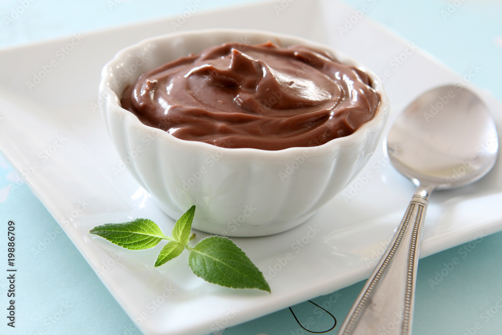 Chocolate Pudding Stock Photo | Adobe Stock