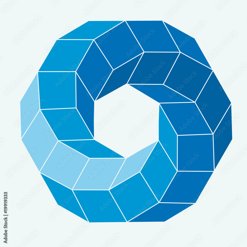 op art vector illustration abstract 3D Stock Vector | Adobe Stock