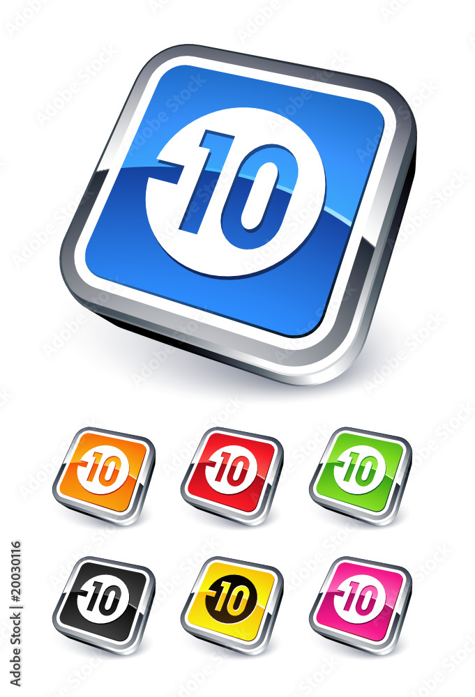 icône pictogramme jaunesse : déconseillé aux moins de 10 ans Stock ...