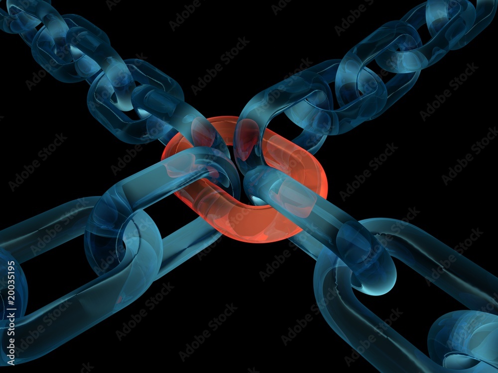 chain connection Stock Illustration | Adobe Stock