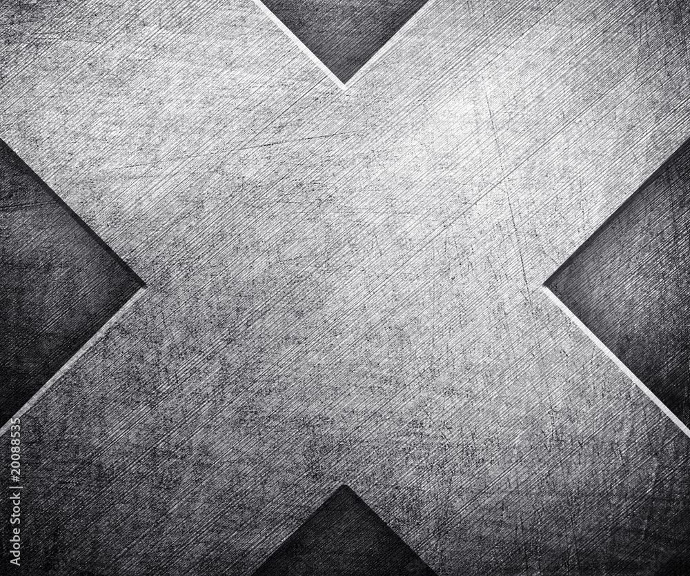 x pattern on metal background Stock Photo | Adobe Stock