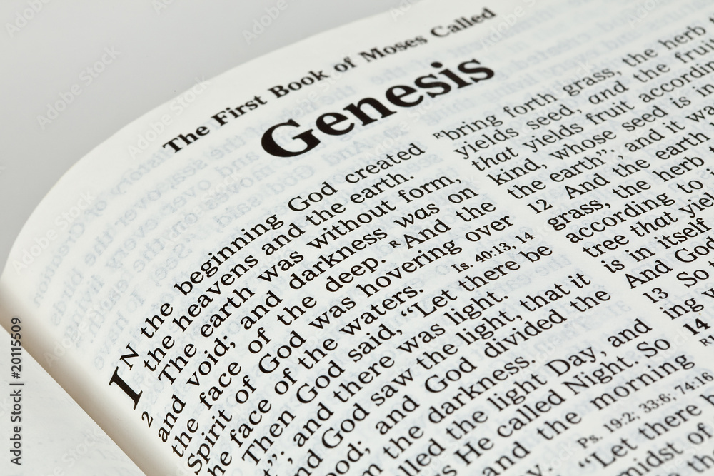 Bible Book of Genesis Stock Photo | Adobe Stock