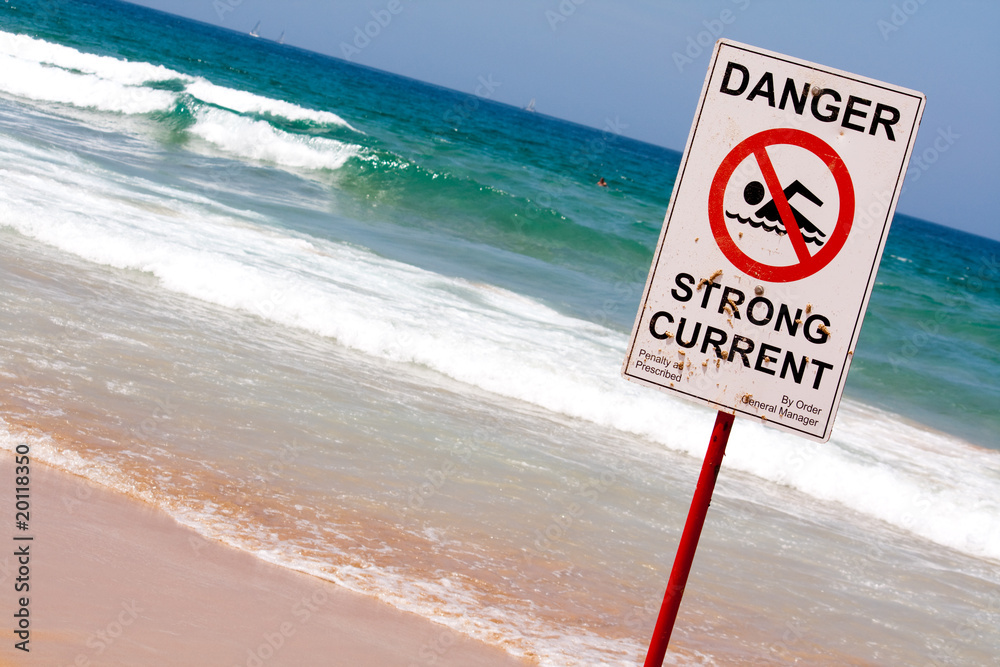 Danger strong current sign Stock Photo | Adobe Stock