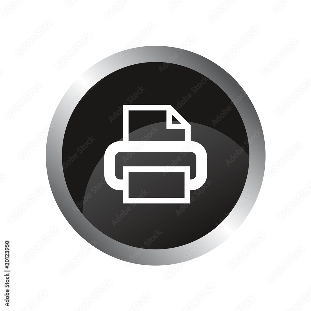 Picto imprimer - Icon print Stock Vector | Adobe Stock