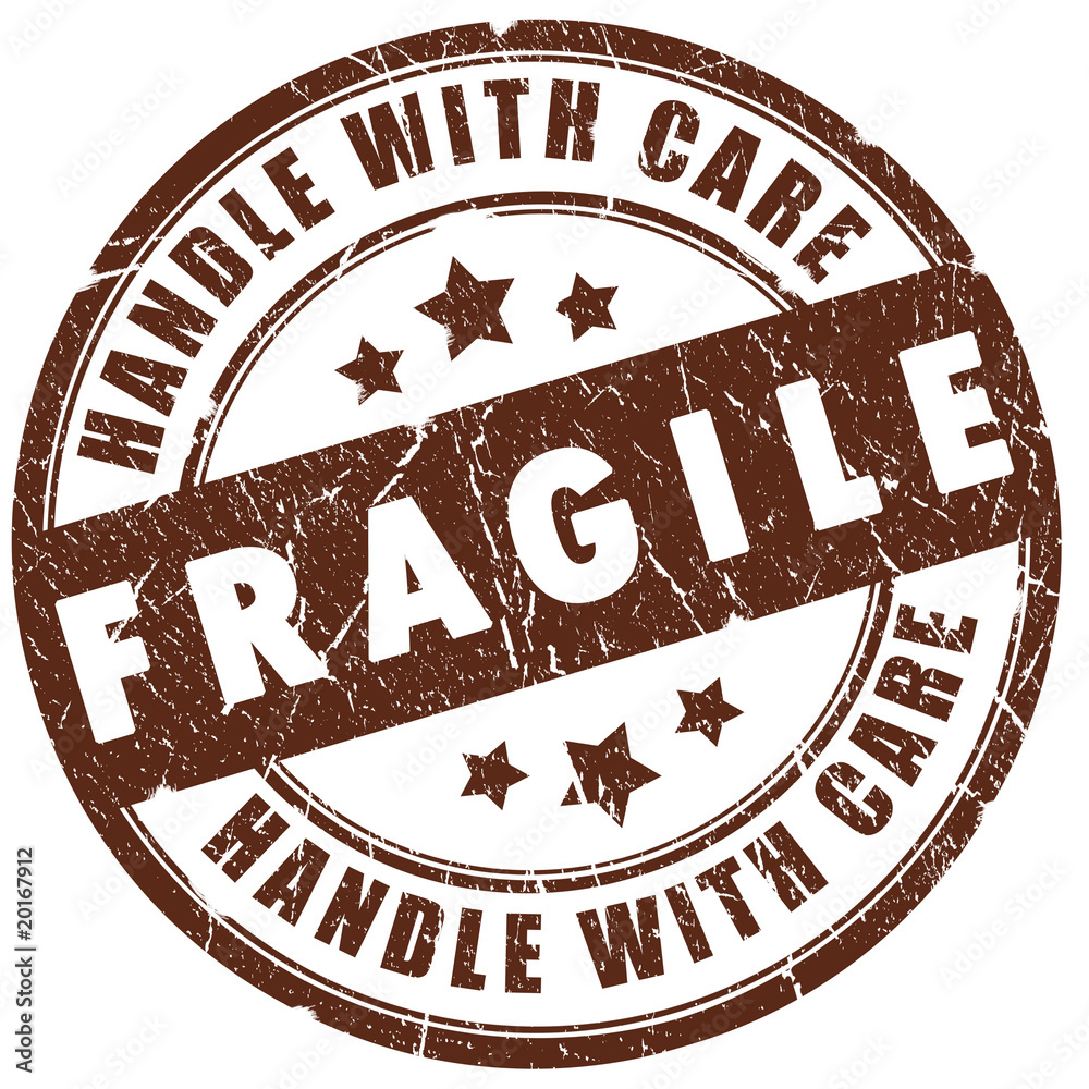 Fragile stamp Stock Illustration | Adobe Stock