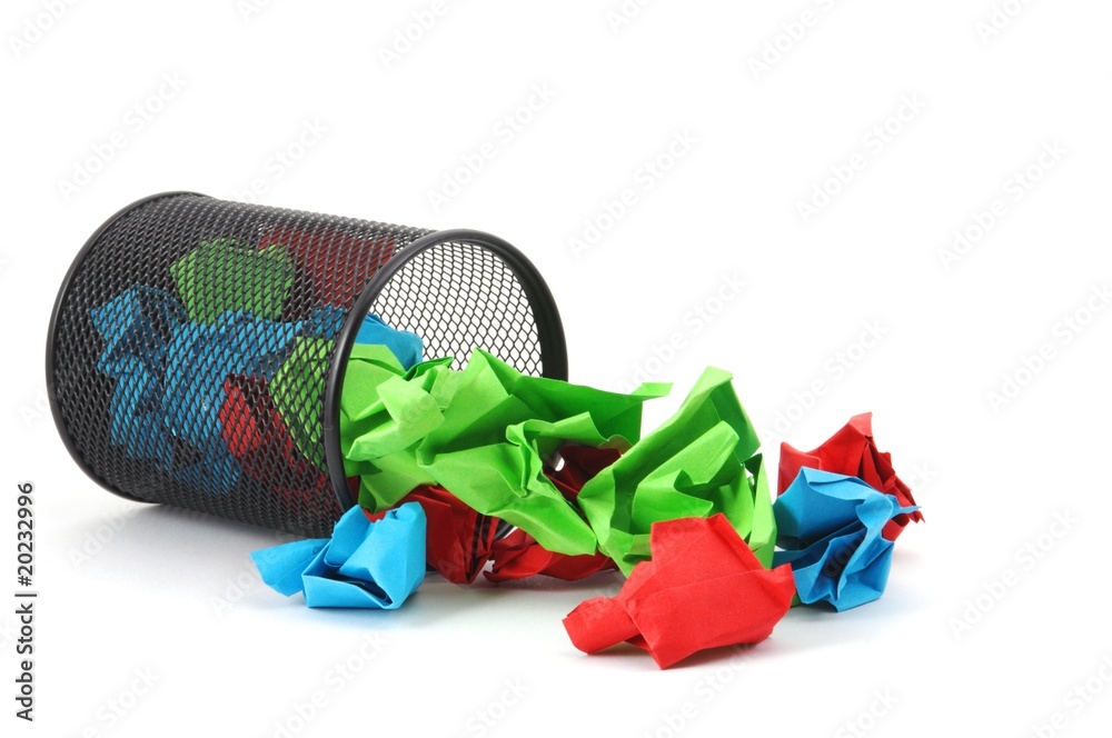 paper trash in office Stock Photo | Adobe Stock