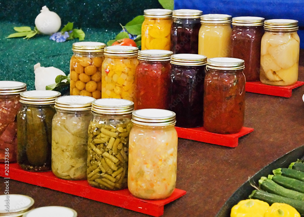 Homemade Canned Foods Stock Photo | Adobe Stock