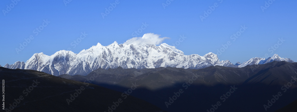 tibet: namcha barwa mountain peak Stock Photo | Adobe Stock