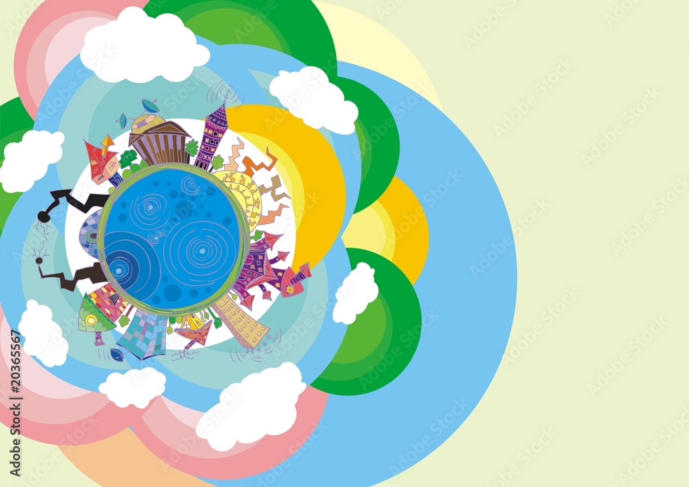 wonder world Stock Vector | Adobe Stock