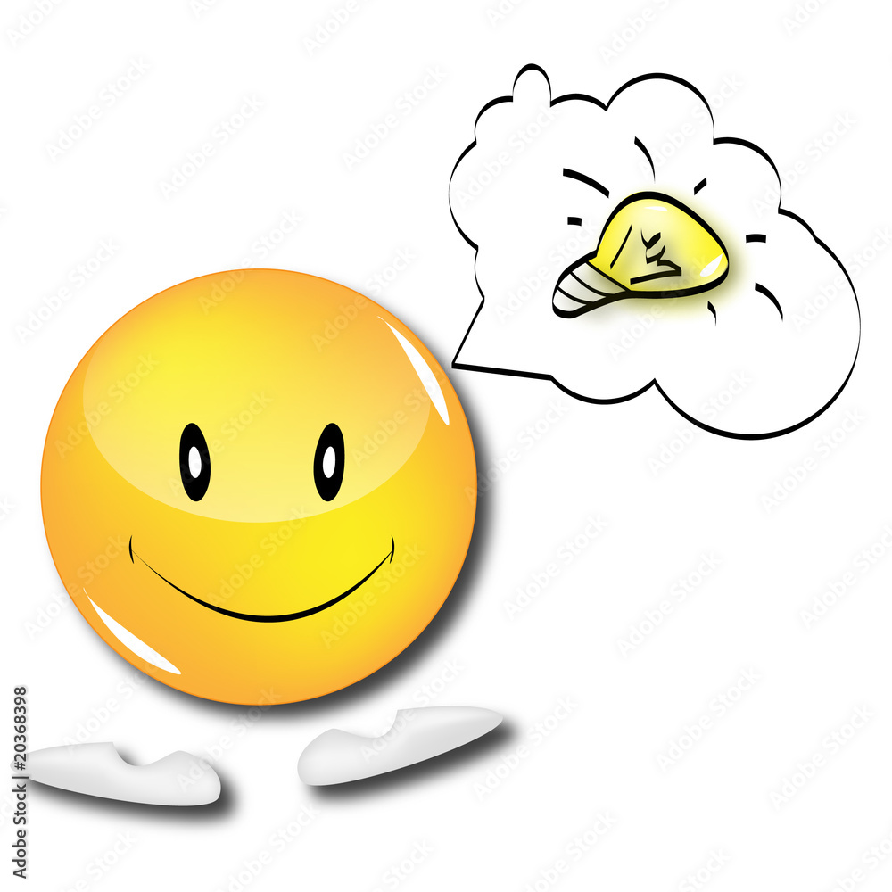 smiley idée Stock-Vektorgrafik | Adobe Stock