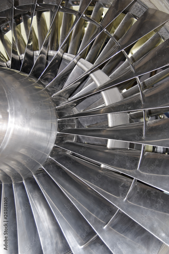 Turbo-jet engine of the plane Stock Photo | Adobe Stock