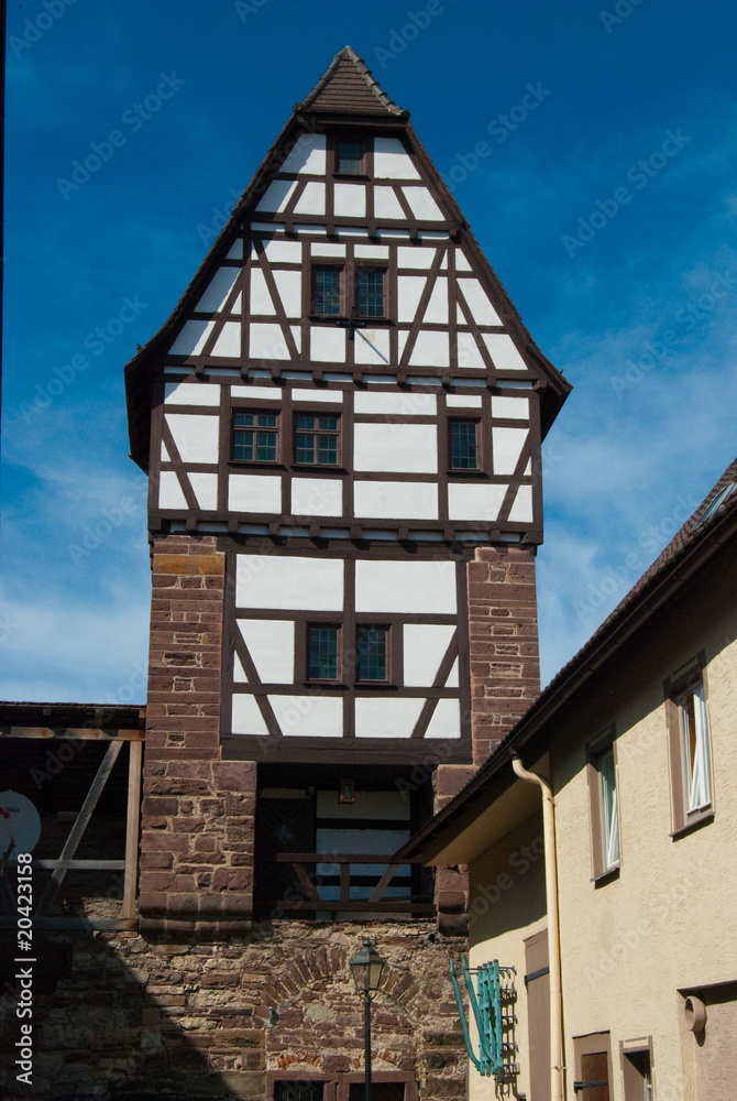 Medieval german house in Stuttgart - Weil der Stadt, Germany Stock ...