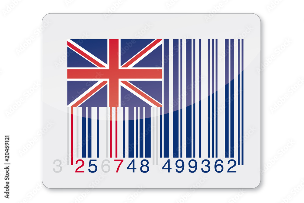 Vecteur Stock traçabilité - code barre/gencode angleterre | Adobe Stock
