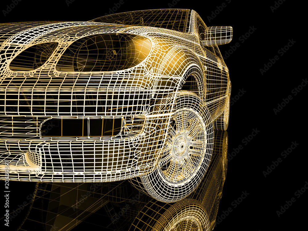 Car model Stock Illustration | Adobe Stock