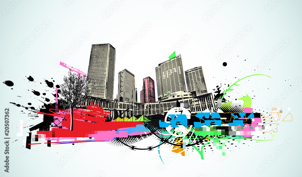 urban background Stock Vector | Adobe Stock