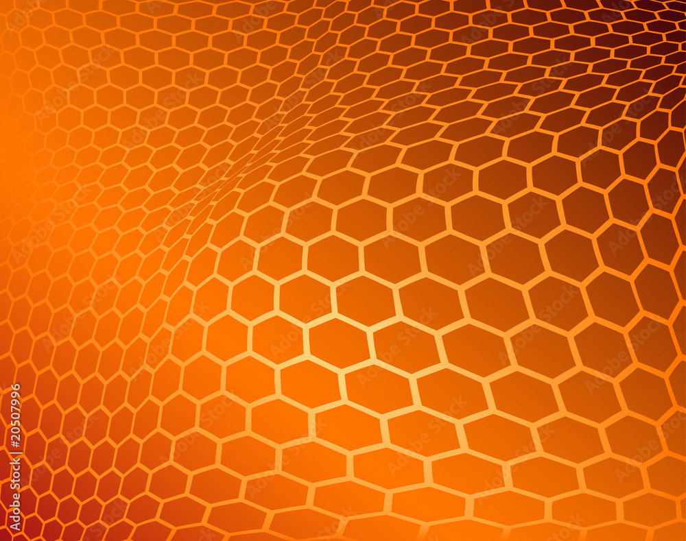 Vector Background. Concept of Honeycomb Stock Vector | Adobe Stock