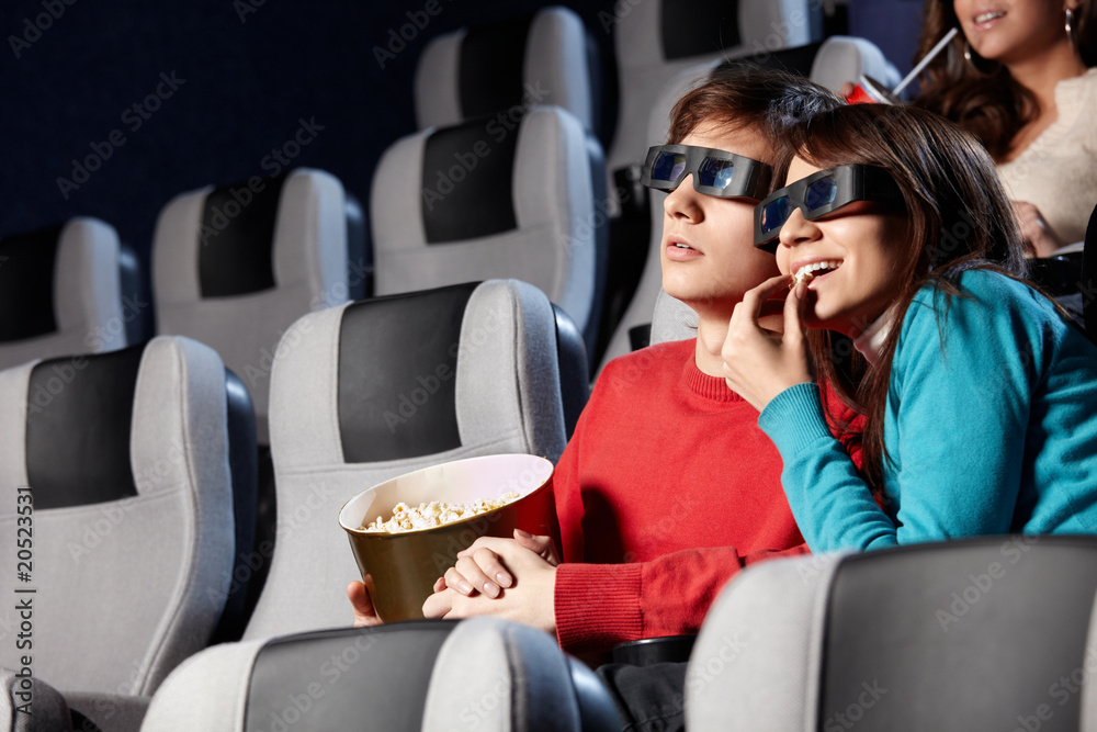 At a cinema Stock Photo | Adobe Stock