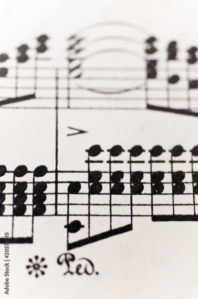 Notenblatt Stock-Foto | Adobe Stock