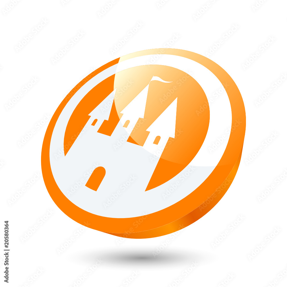 schloß zeichen symbol burg fantasie Stock Vector | Adobe Stock