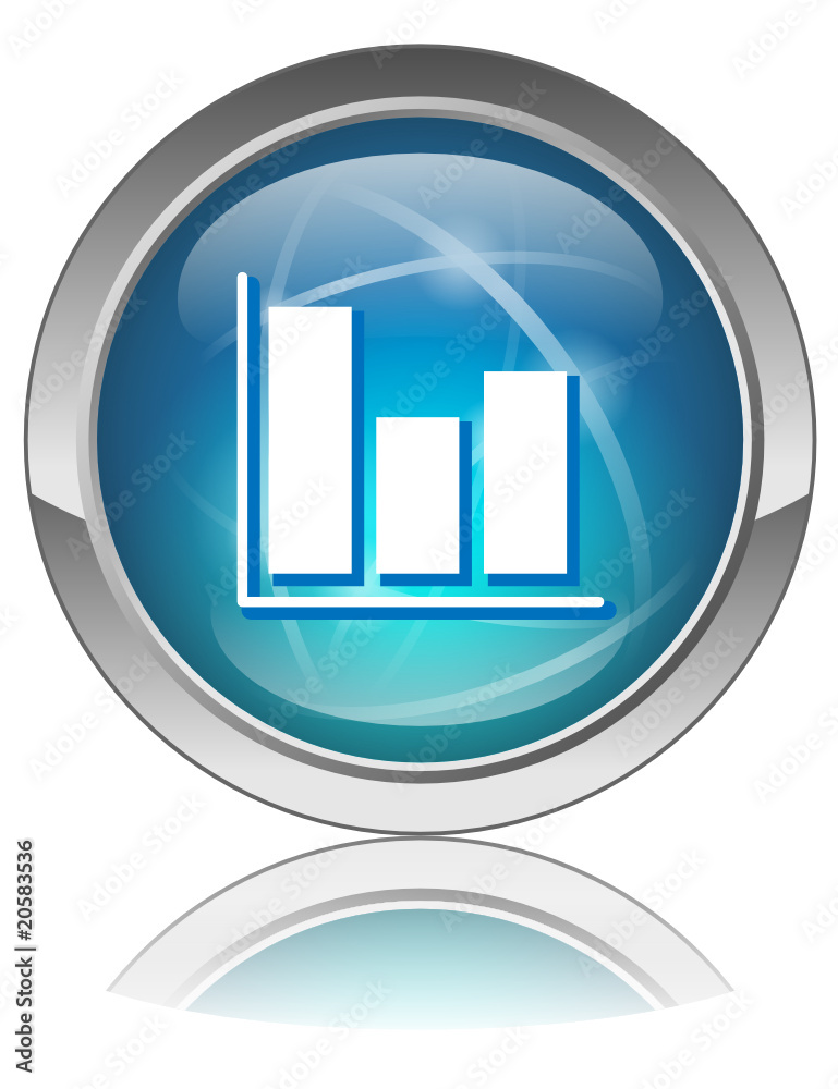 STATISTICS Web Button (Chart Graph Metrics Data Analysis Vector) Stock ...