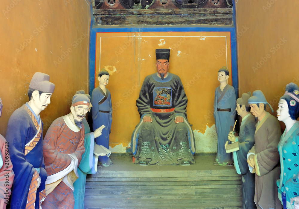 Beijing, Dongyue temple. Zhengyi taoist deities Stock Photo | Adobe Stock