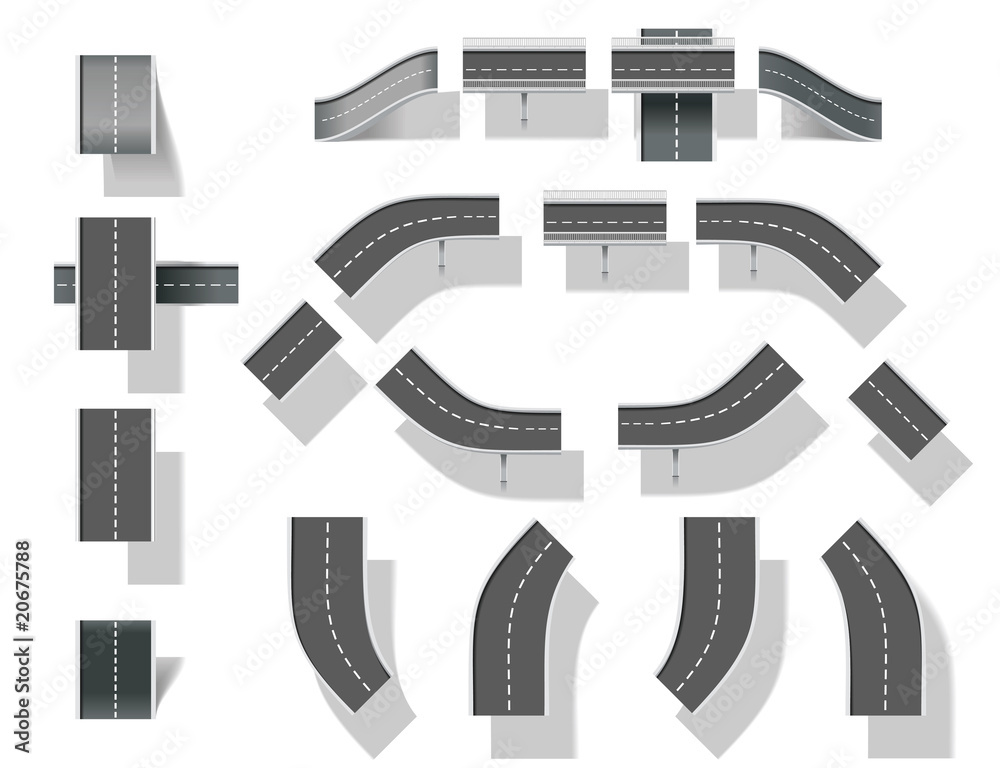 Create your map (DIY). Part 4. Bridges Stock Vector | Adobe Stock