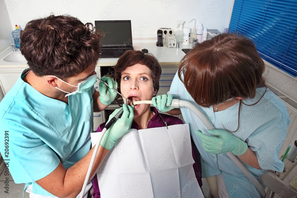 Patientin beim Zahnarzt Stock Photo | Adobe Stock