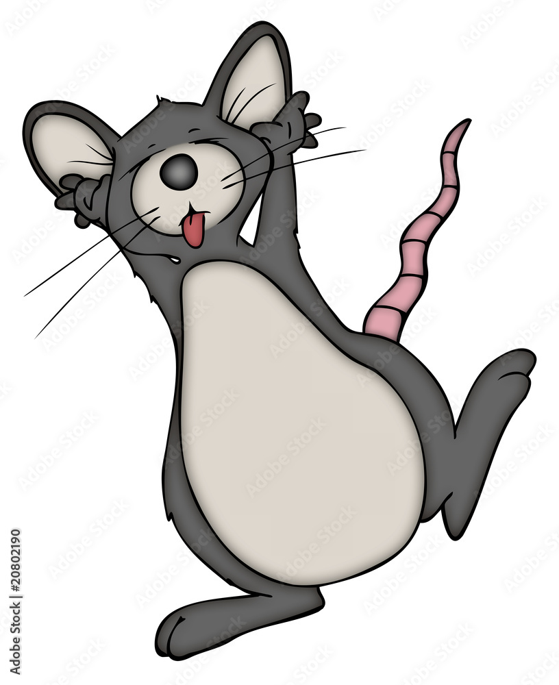 Maus, Ratte, tanzen, Dicso, betrunken, verrückt, besoffen Stock ...