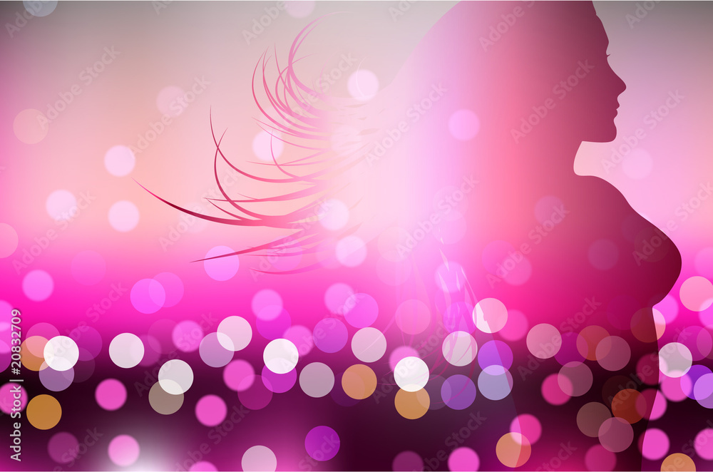 Sexy Woman Background Stock Vector | Adobe Stock