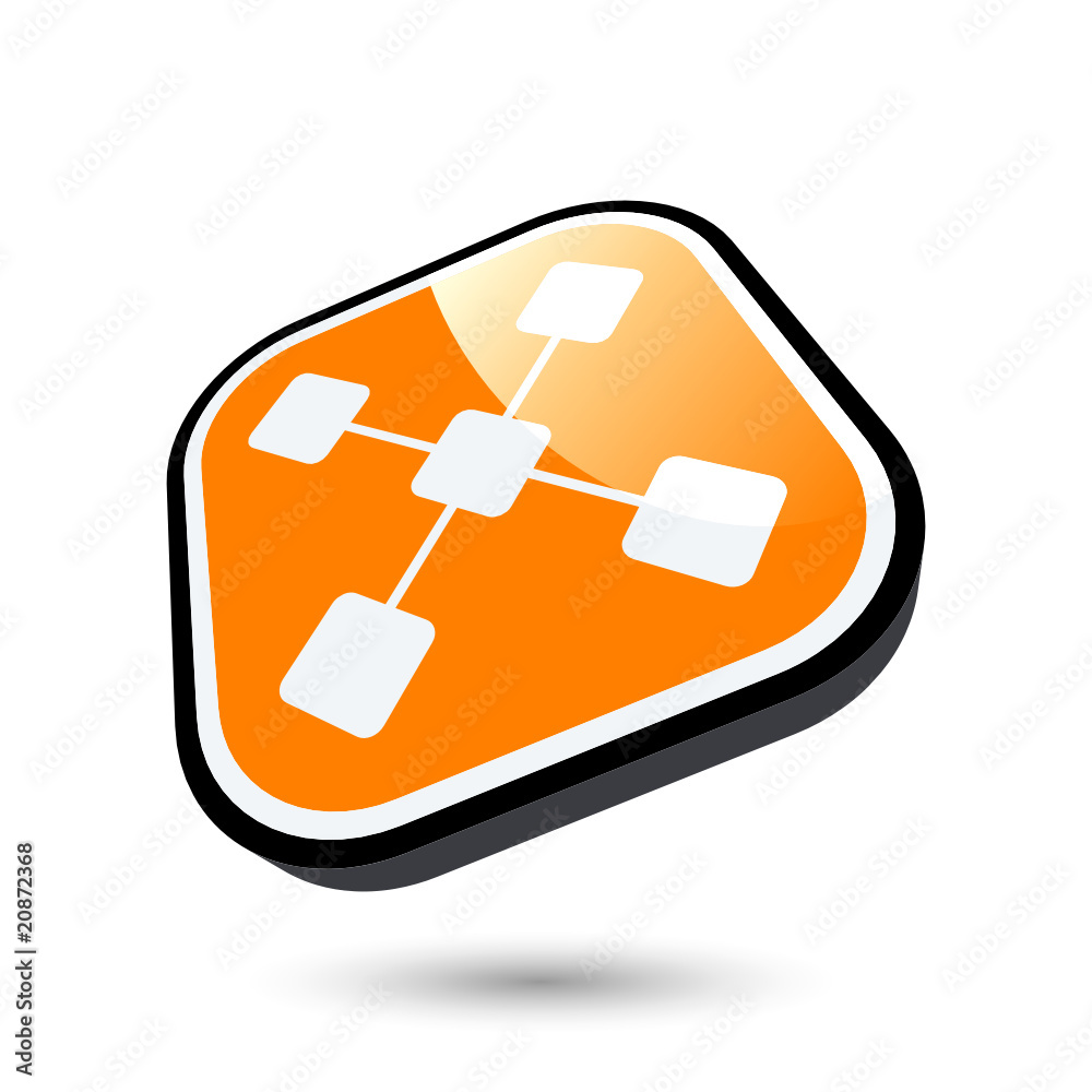 netzwerk symbol system zeichen struktur Stock Vector | Adobe Stock