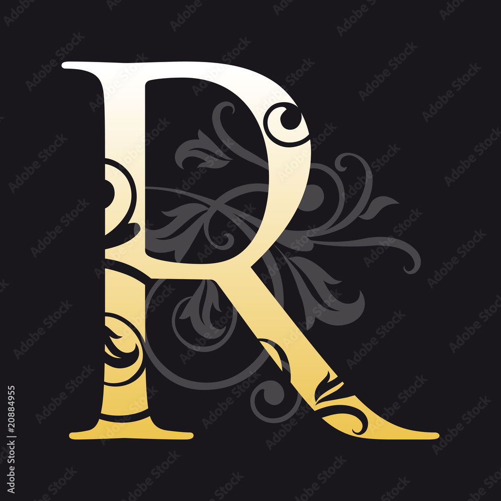 letra r erre Stock Vector | Adobe Stock
