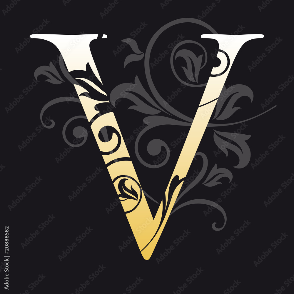 letra v uve vector de Stock | Adobe Stock