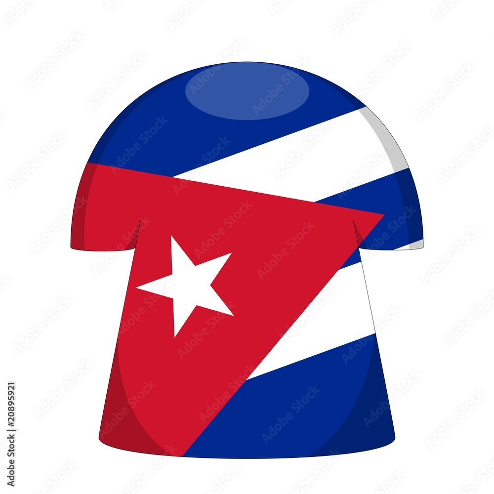 maillot cuba drapeau cuba flag Stock Illustration | Adobe Stock